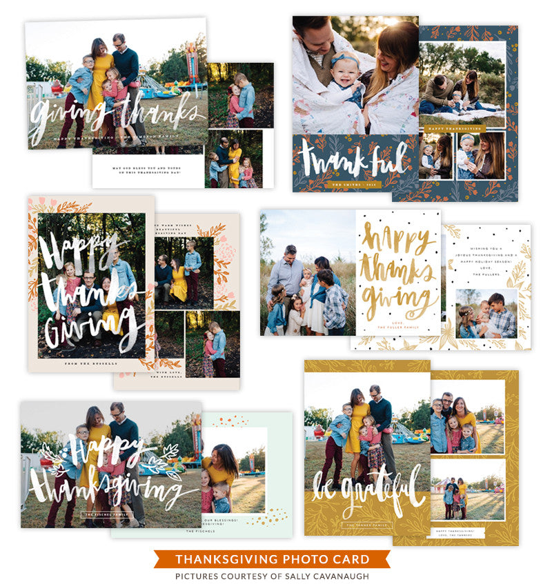 Thanksgiving Photocards Bundle | Loving Feast – Birdesign