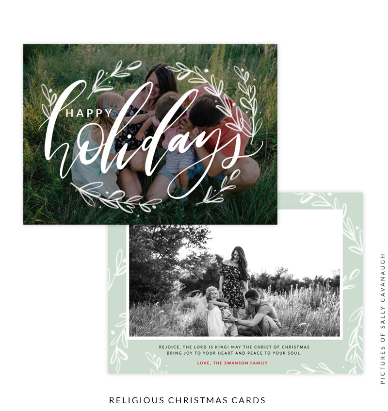 Christmas 5x7 Photo Card | Happy Holidays – Birdesign
