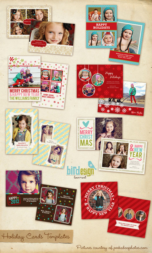 Holiday Photocards Bundle | Deluxe Christmas – Birdesign
