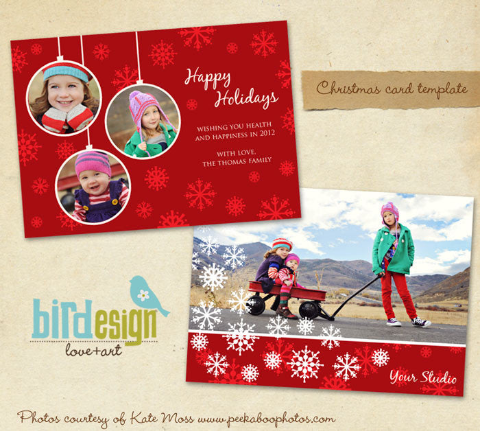 Holiday Photocard Template | Love winter – Birdesign