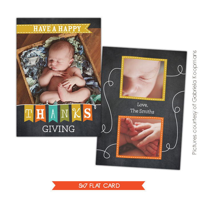 Thanksgiving Card Template | Note of thanks – Birdesign