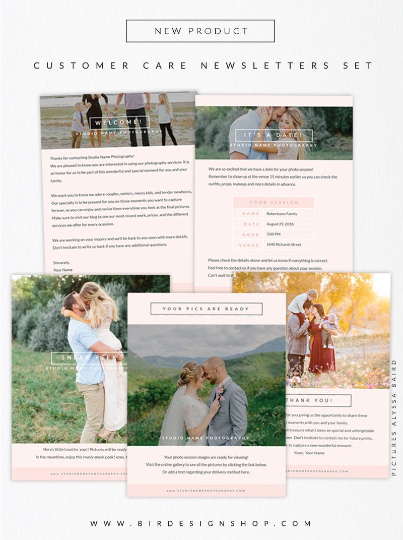 NEW Product!! Customer Care Newsletters – Birdesign