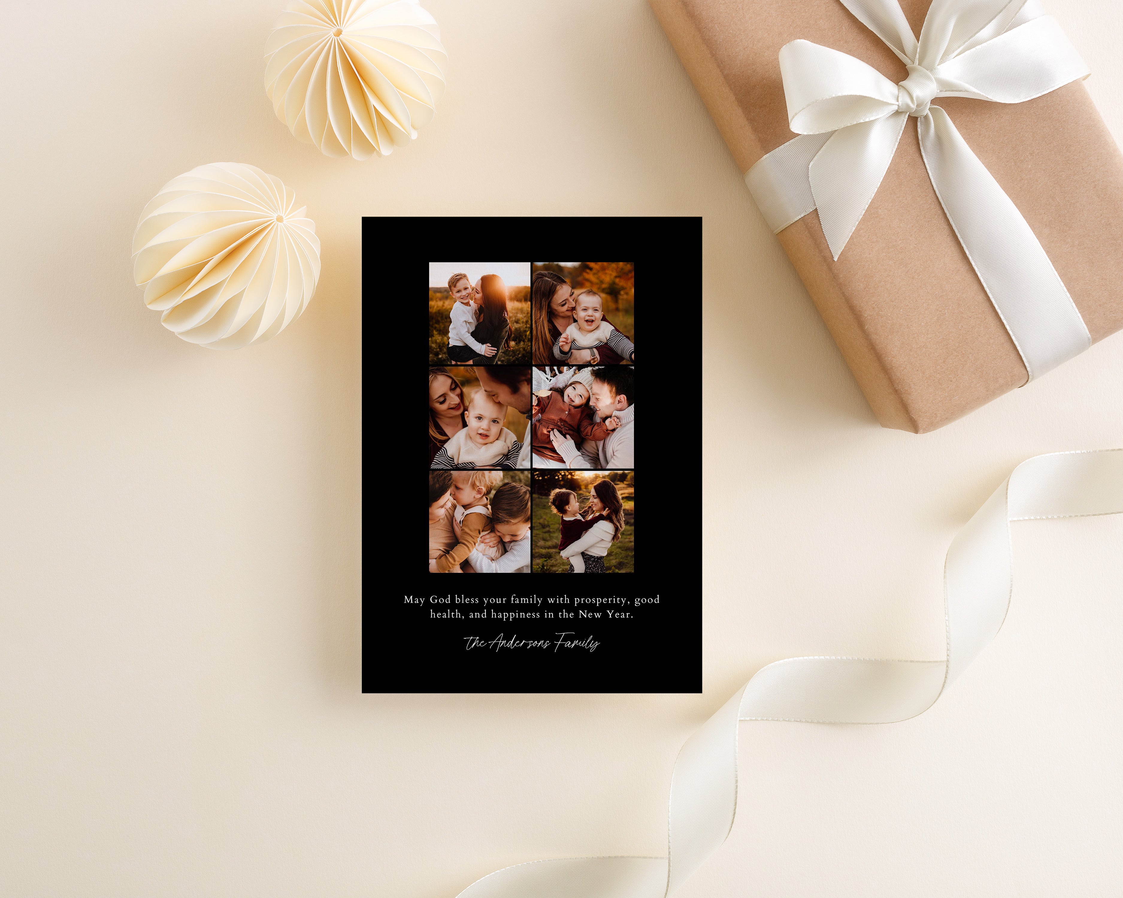 Red Merry Christmas 5x7 template - CD487 – Birdesign