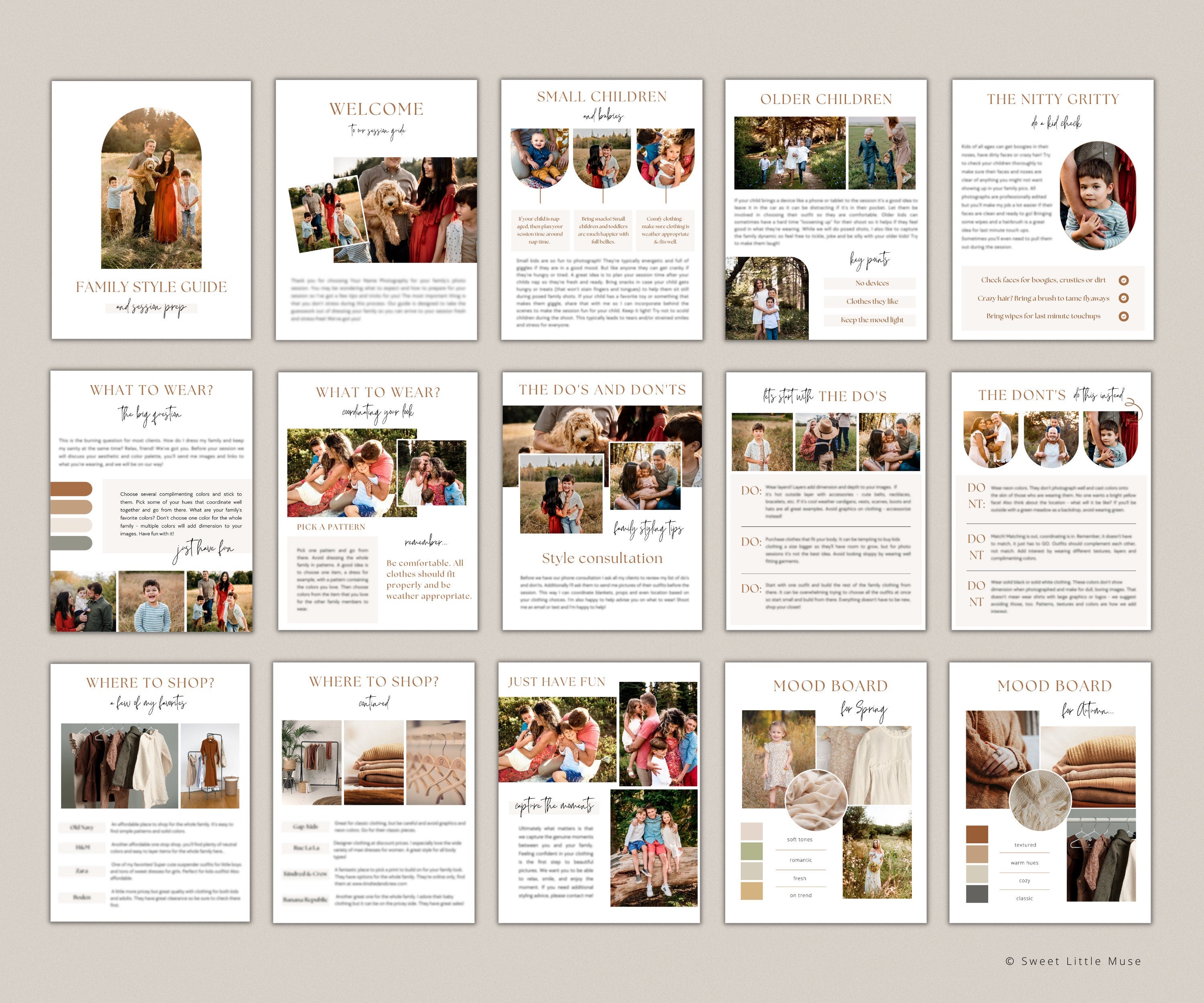 Photography Style Guide Template for Canva - SLM46 – Birdesign