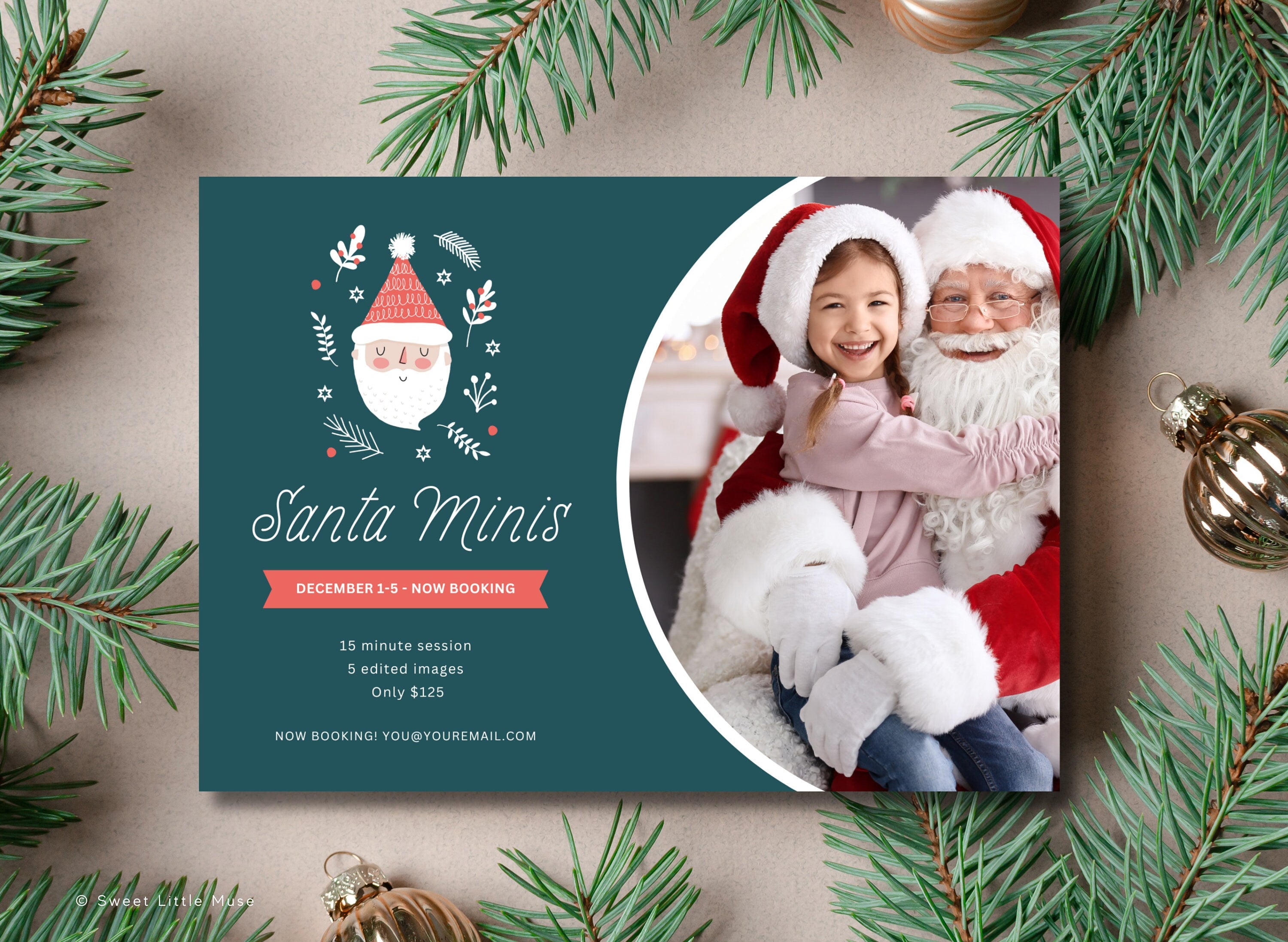Santa Mini Session Template for Photographers - SLM24 – Birdesign