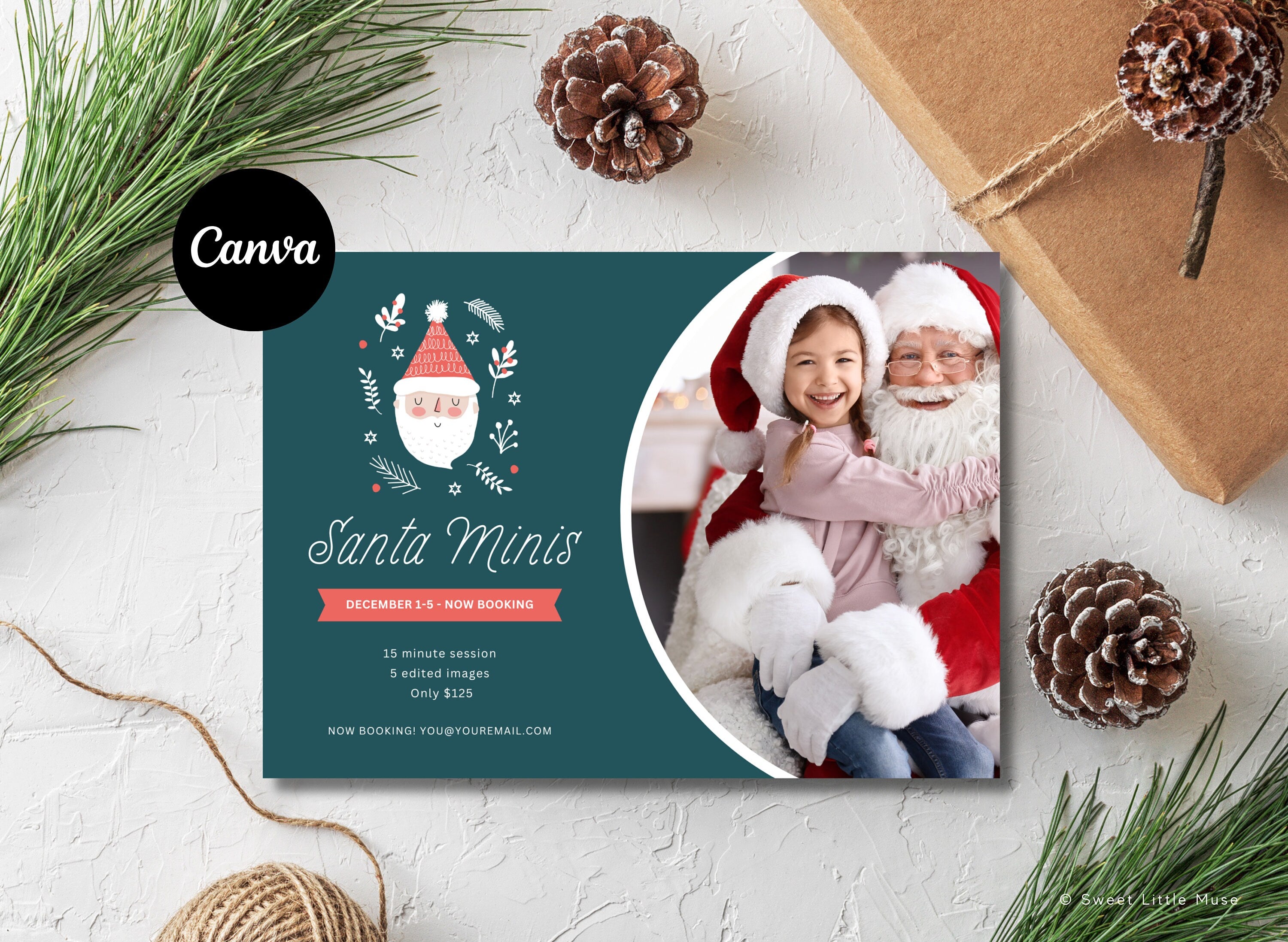 Santa Mini Session Template for Photographers - SLM24 – Birdesign