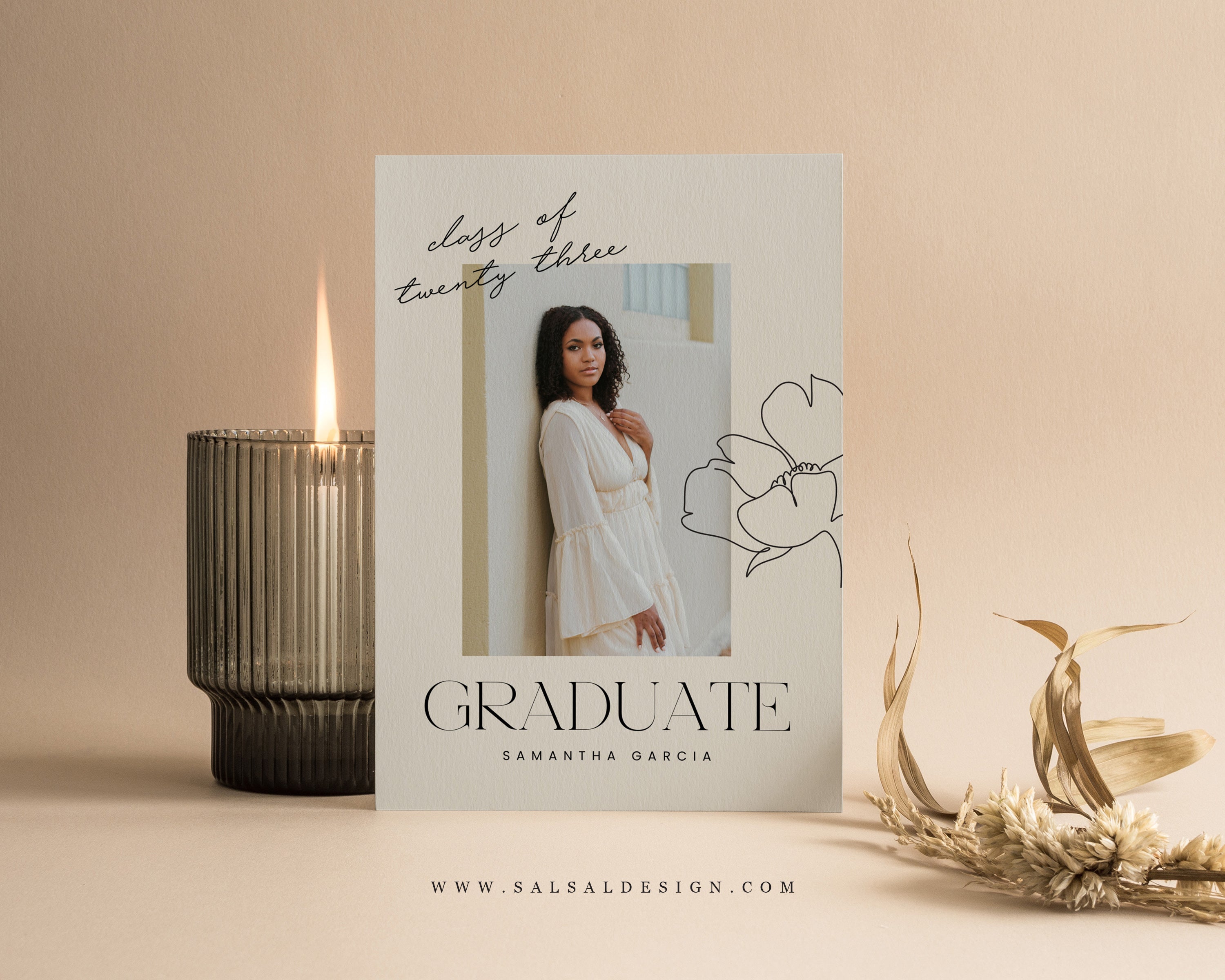 Graduation Announcement (5x7) Card - G399 – Birdesign