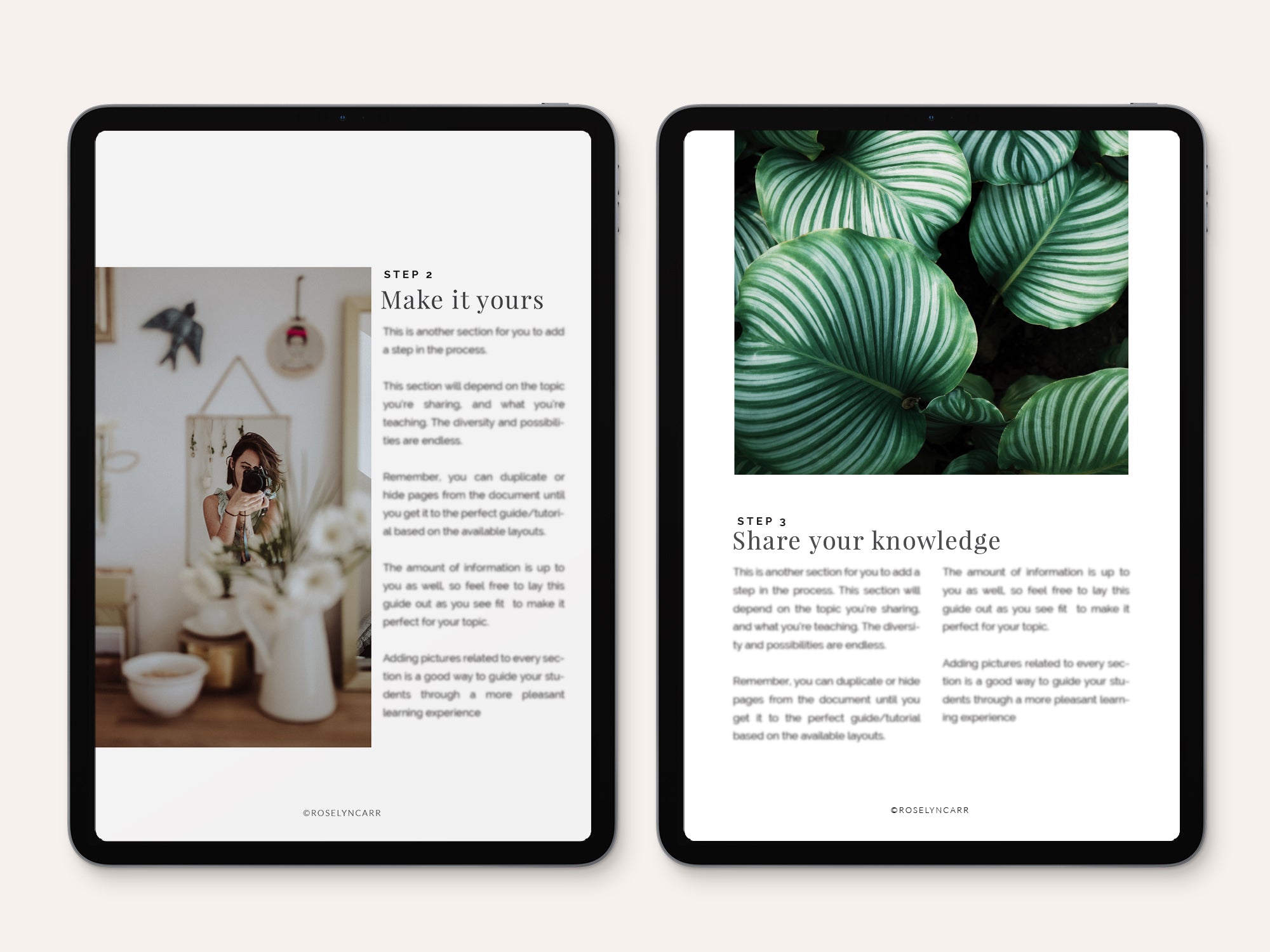 PDF TUTORIAL & HOW TO GUIDE TEMPLATE – Birdesign