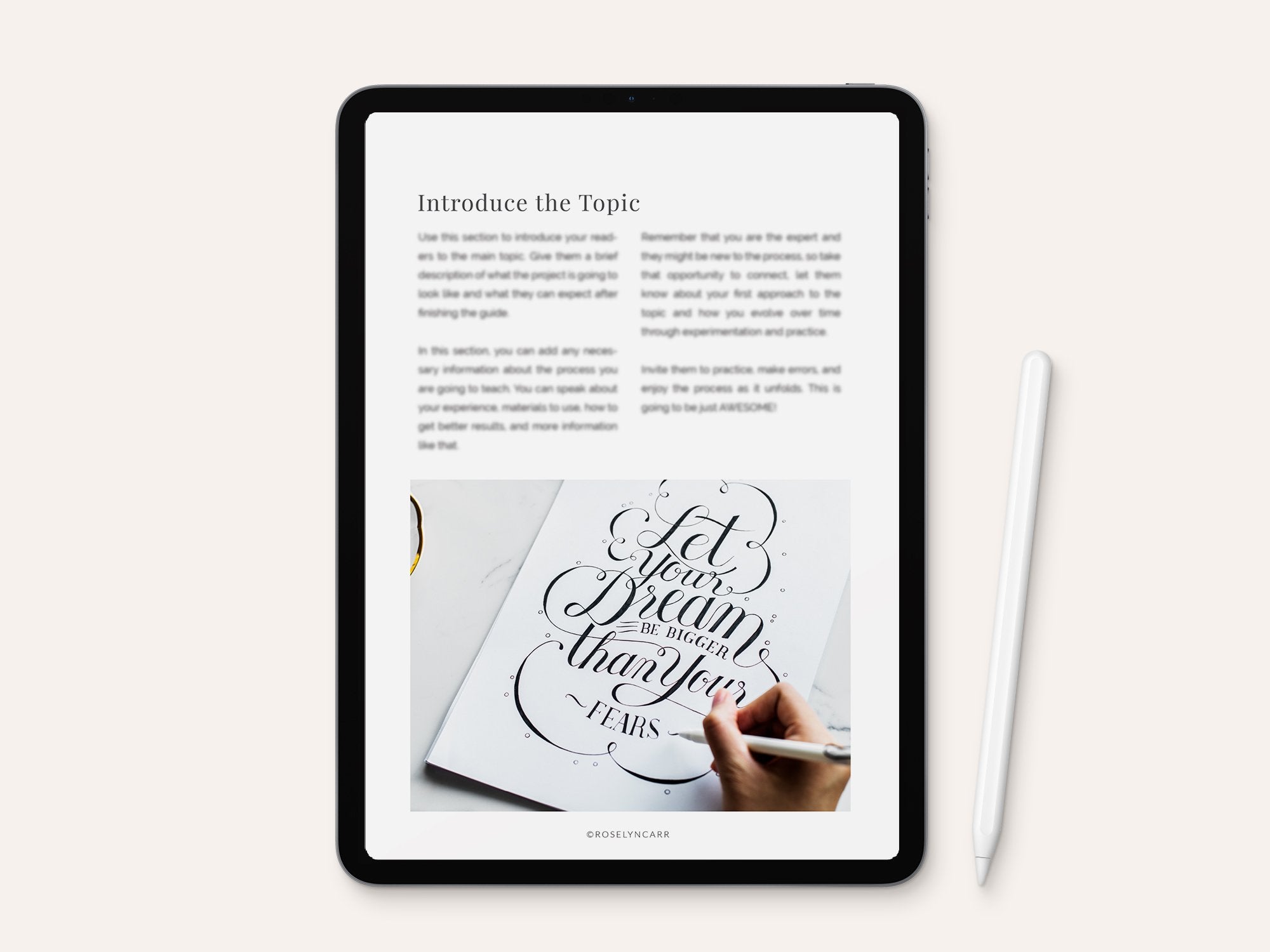 Step by Step Tutorial Template – Birdesign