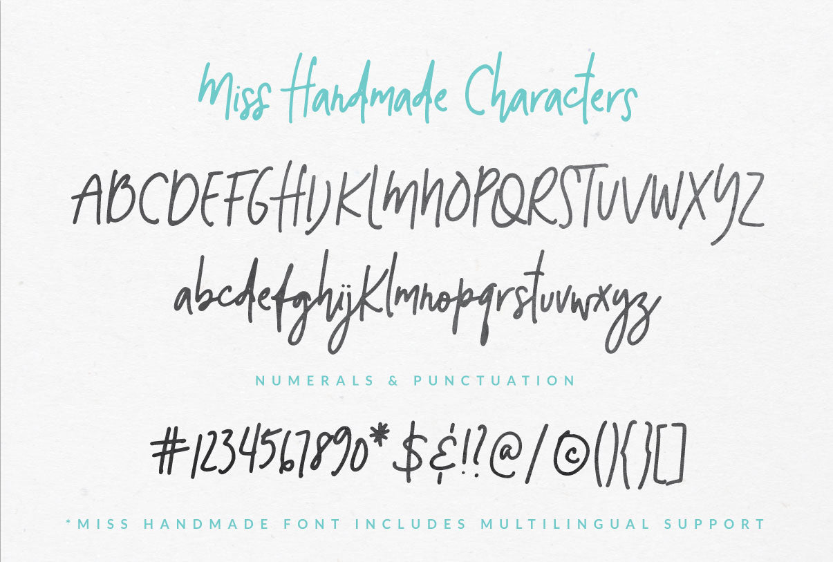 Miss Handmade Script Font – Birdesign