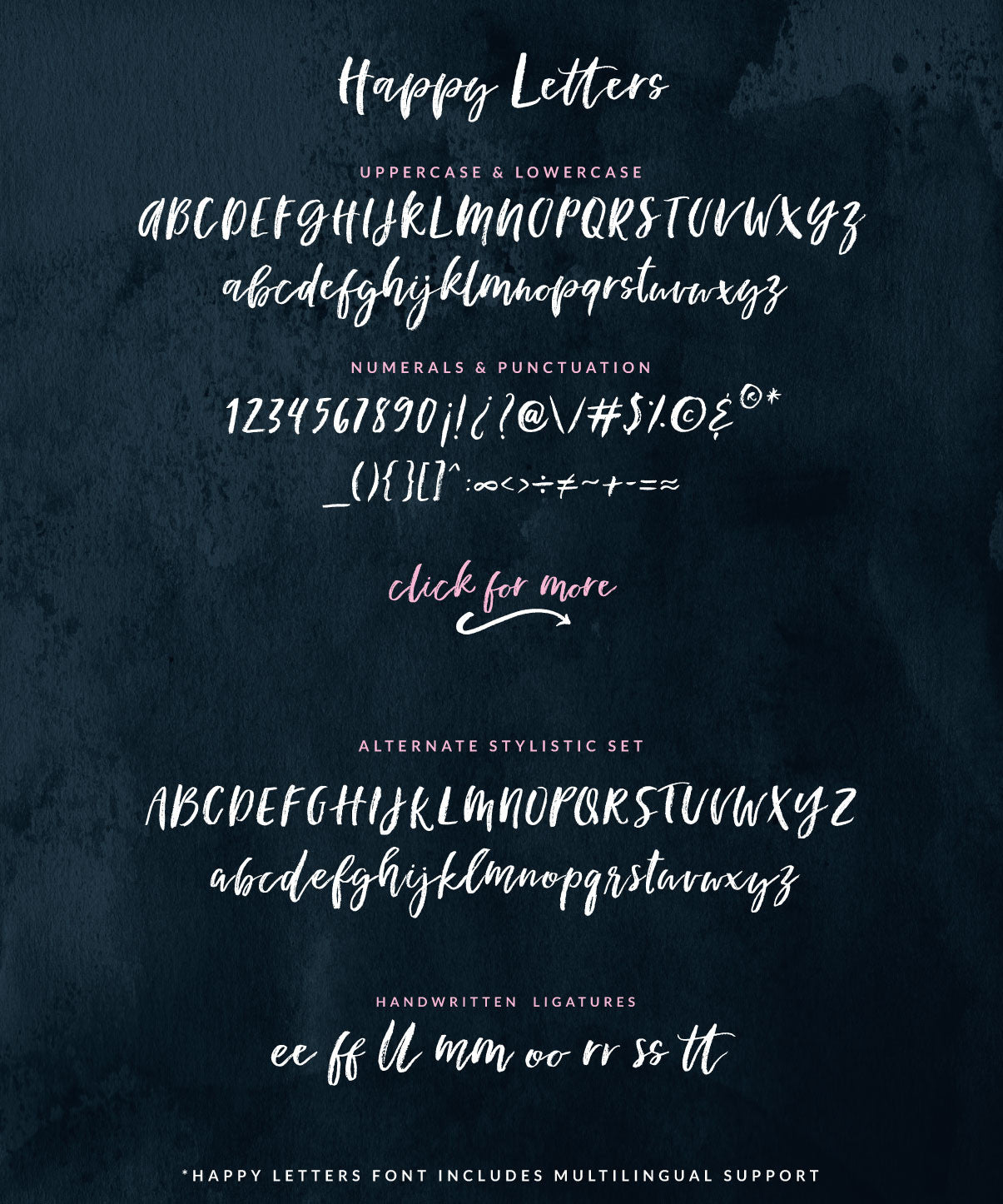 Happy Letters Brush Script font – Birdesign