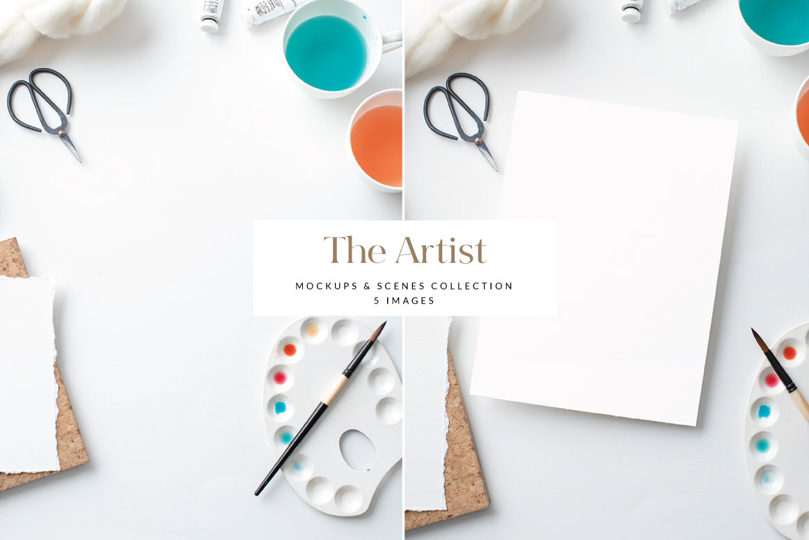 The Artist Mockups Collection | 5 Stock Images – Birdesign