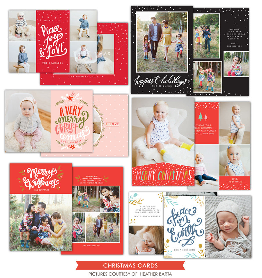 Christmas Photocards Bundle | Christmas Peace – Birdesign
