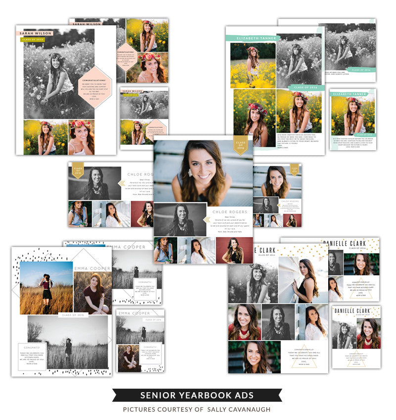 Senior Yearbook Ads | Collection I – Birdesign