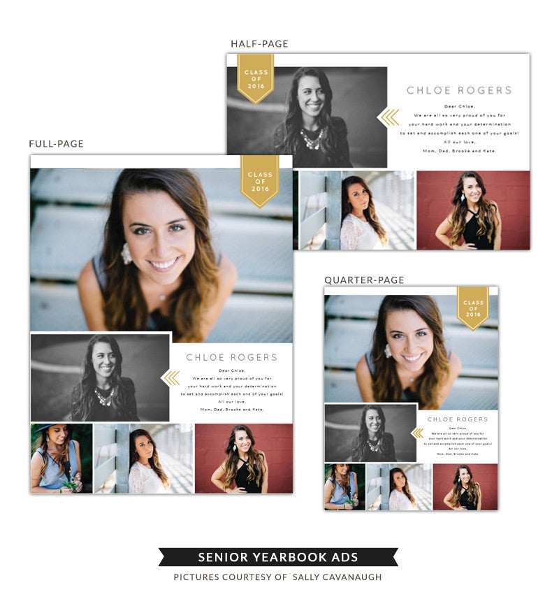 Senior Yearbook Ads | Collection I – Birdesign