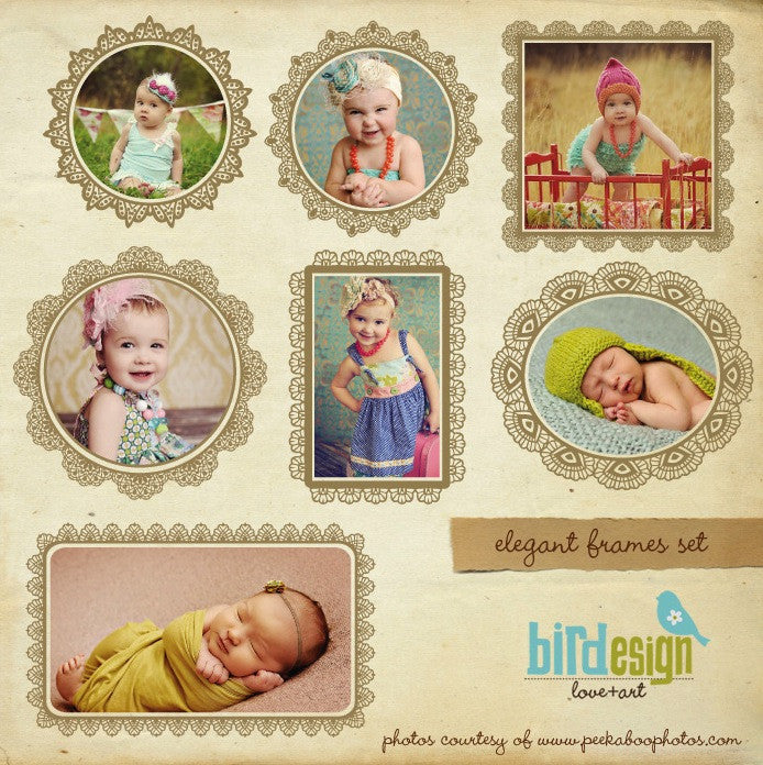 Chic borders | Digital frames set – Birdesign