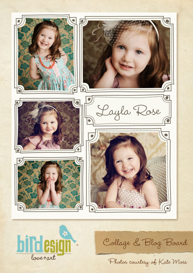 16x20 collage & blog board | Layla collage – Birdesign